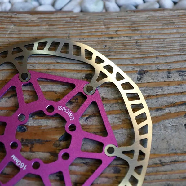 Grown DISC ROTOR（160mm）｜真鍮カラーが映えるクラシック6ボルトローター – 京都の自転車屋 CYCLE SHOP ...